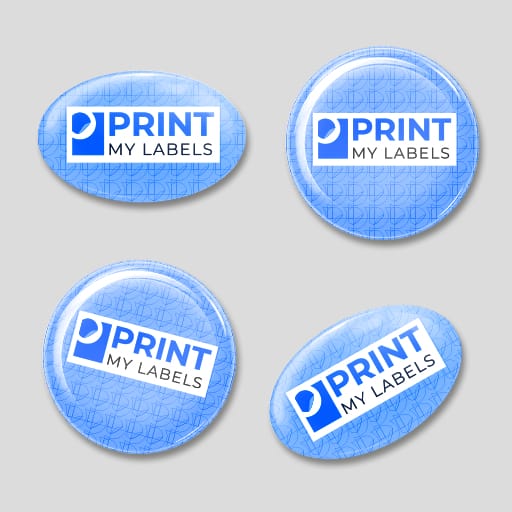3D Dome Stickers / Resin Labels | Print My Labels